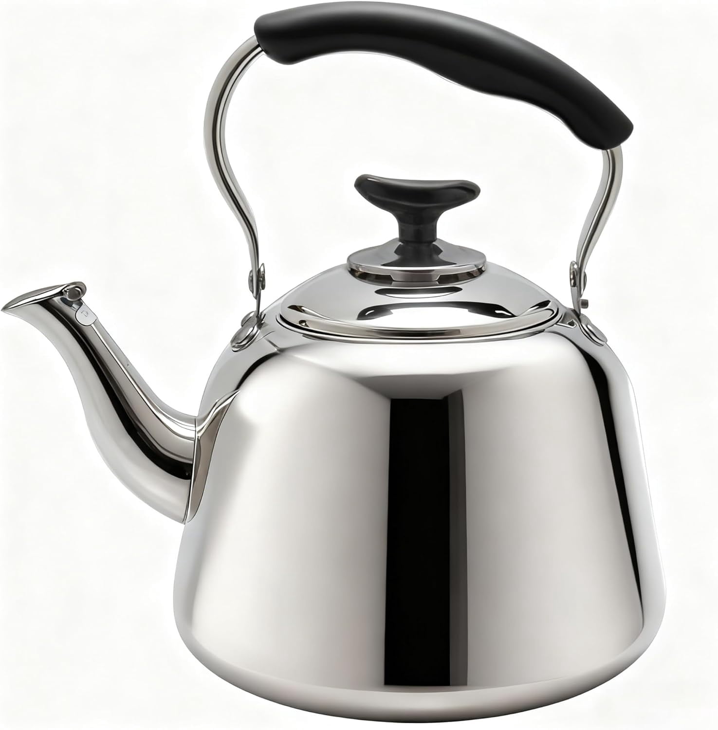 Whistling Tea Kettle for Stovetop, 2 Quart Stainless Steel Water Kettle ...