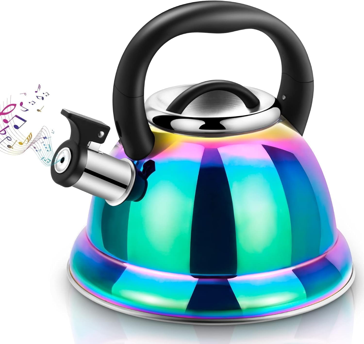 Whistling Tea Kettle for Stovetop, 3.5L Stainless Steel Tea Pot with ...