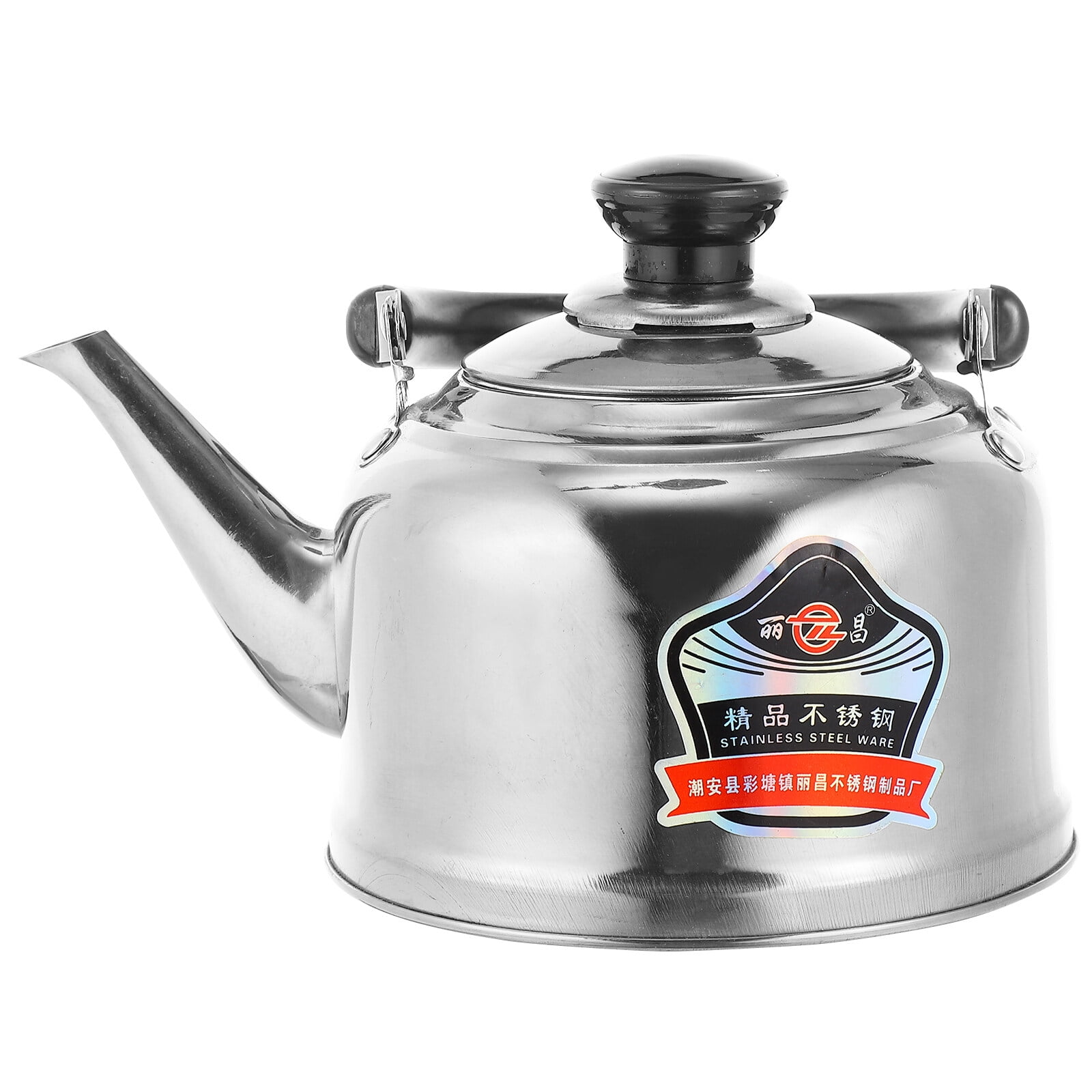 Silver Tea Kettle with Ergonomic Heat Resistant Handle for Storage 1.5L ...