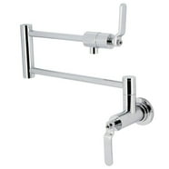 Contemporary Wall-Mount Pot Filler in Matte Black 1165LF-BL - Walmart.com