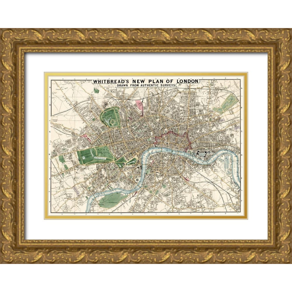 Whitbread, J 14x11 Gold Ornate Wood Framed with Double Matting Museum ...
