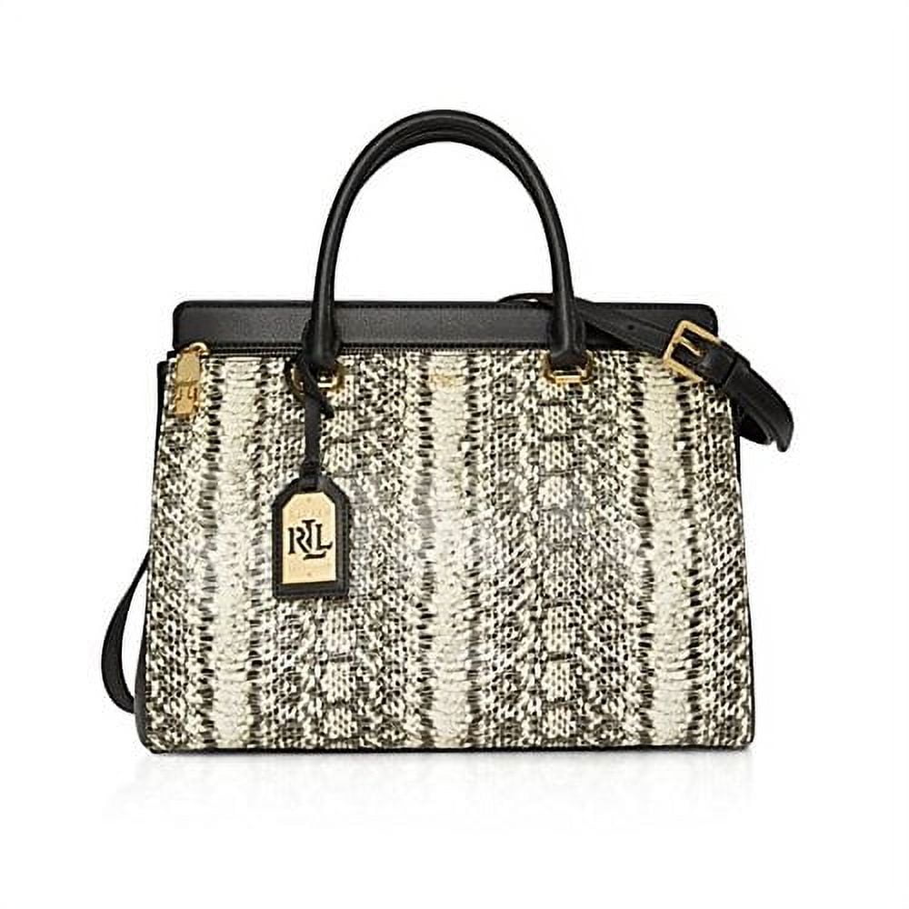 Whitby Snake-Embossed Leather Satchel - Walmart.com