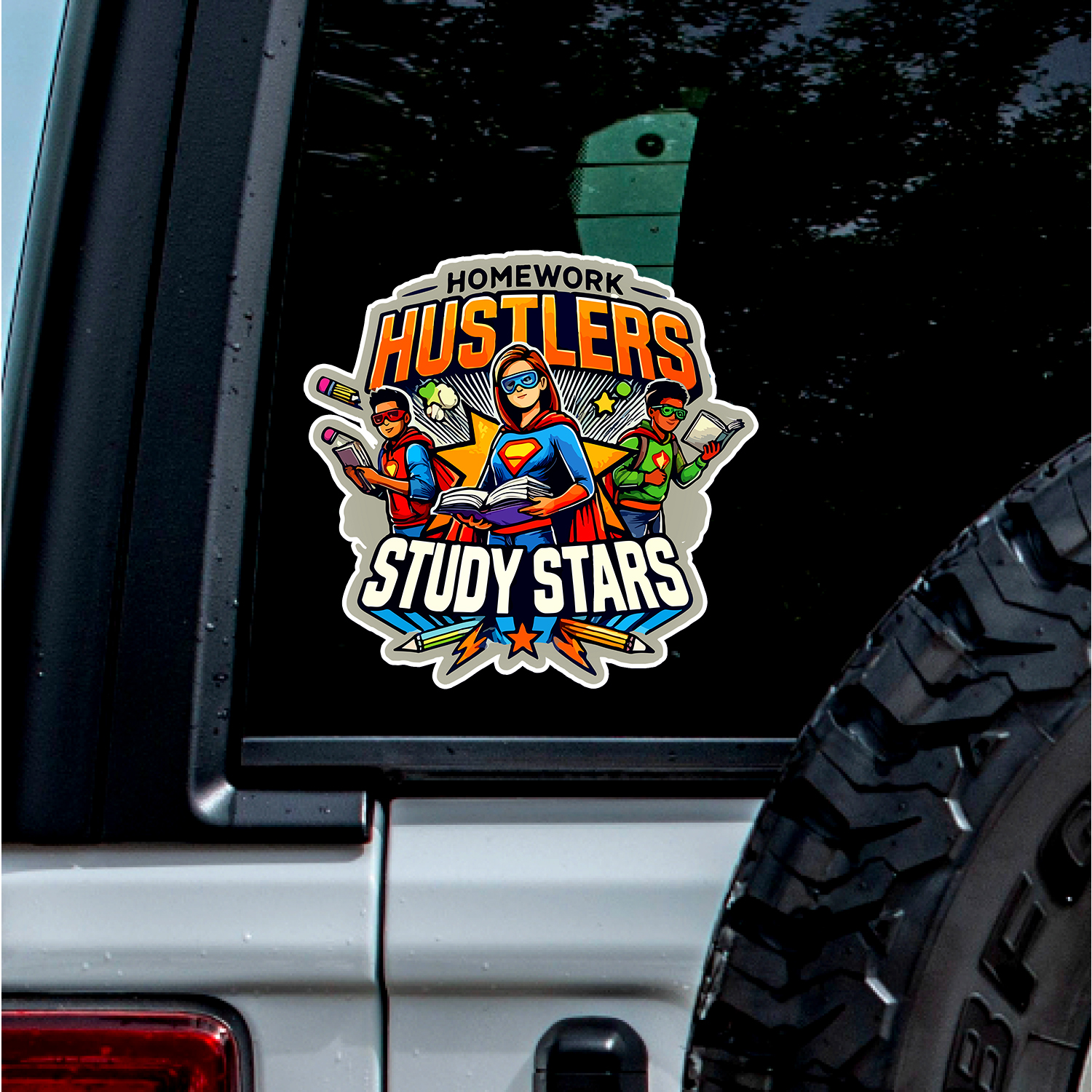 (2 Packs, 1.9'' X 1.8'') Sticker Of Homework Hustlers Study Stars For ...
