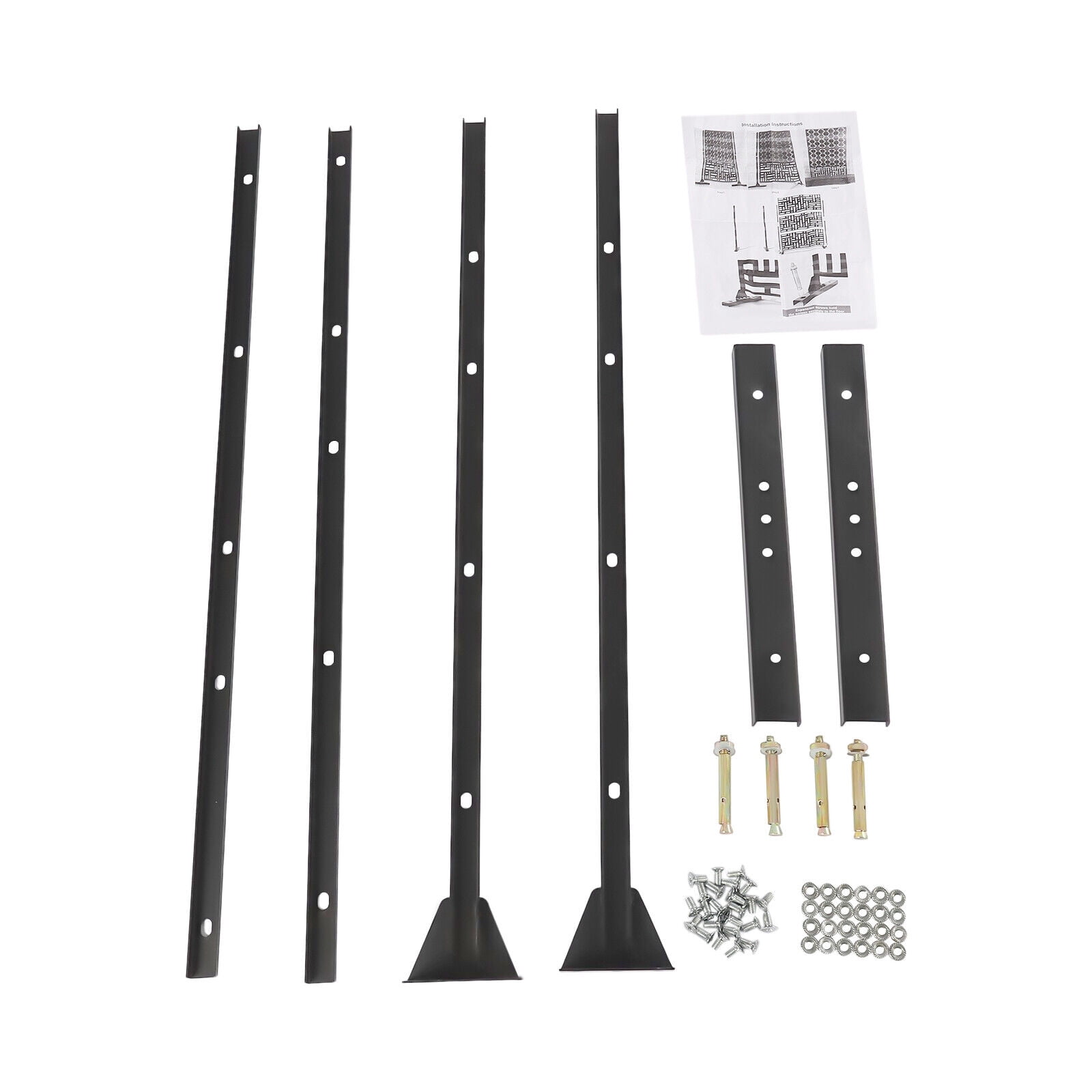 White 1.9m/ 6.2ft Room Divider Privacy Screen Panels Stand Privacy ...