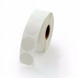 1" White Circle Stickers Roll, Dot Round Labels - Walmart.com