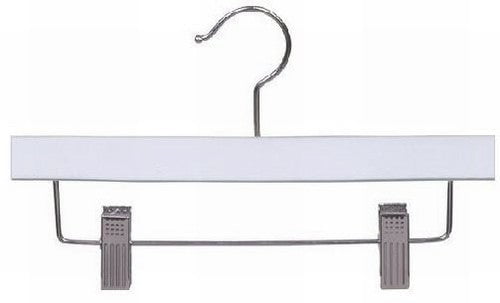 White 10" Children's Wood Skirt/Pant Hanger - Walmart.com