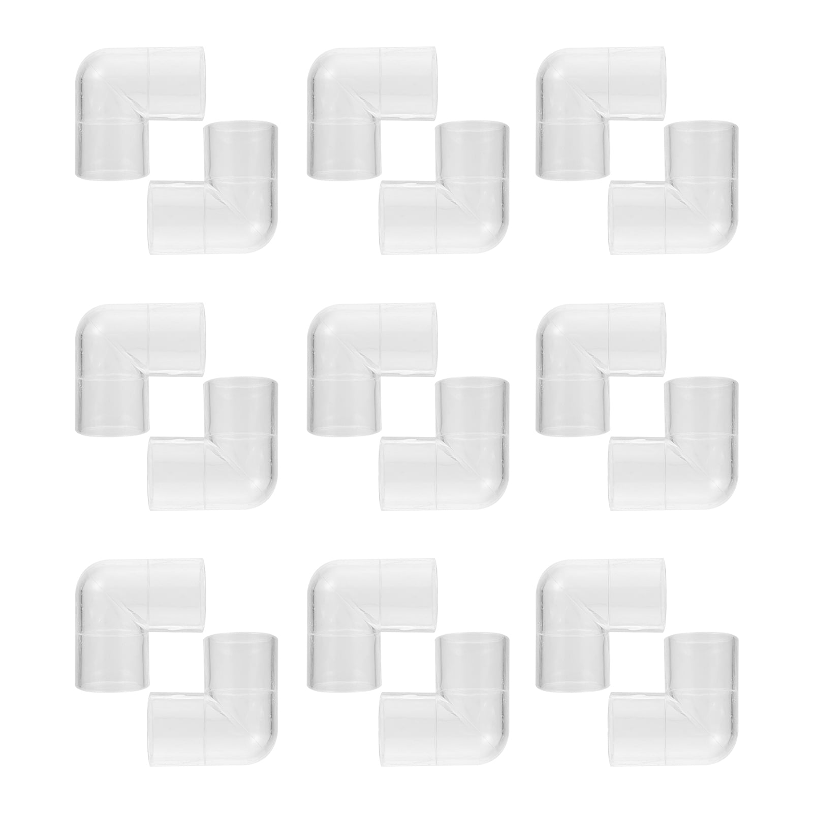 White 10 Pcs Hose Fish Tank Accessories Aquarium Airline Tubing Elbow ...