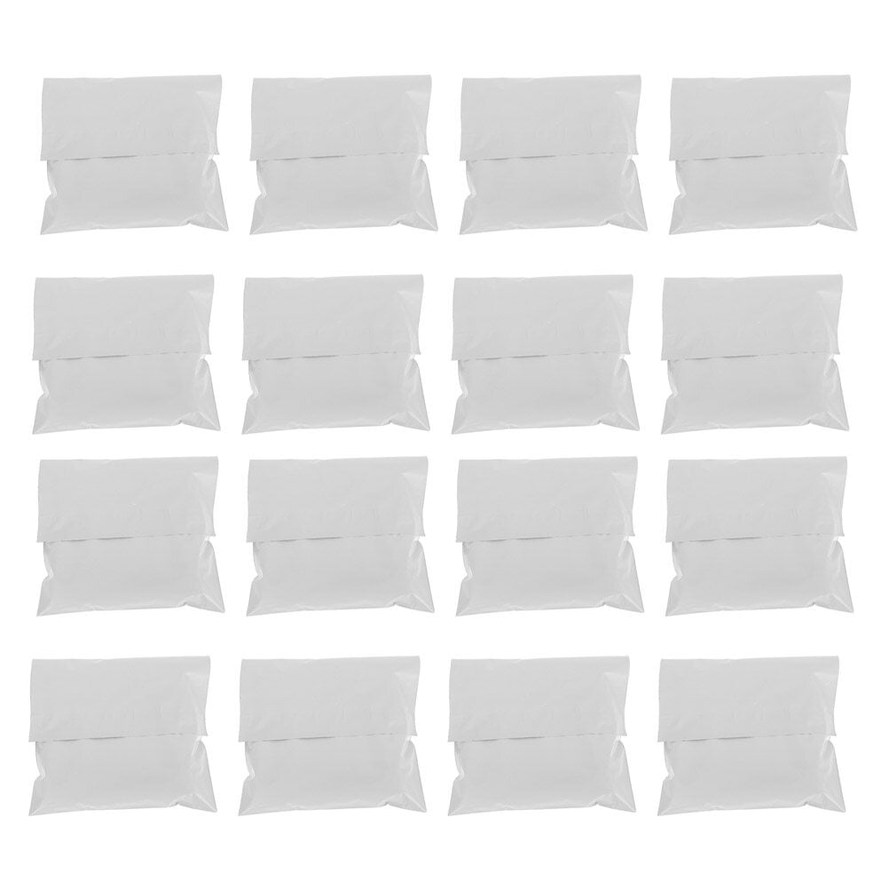 White 100 Pcs Pe or Plastic Envelopes with Closure Courier Bag Packing ...