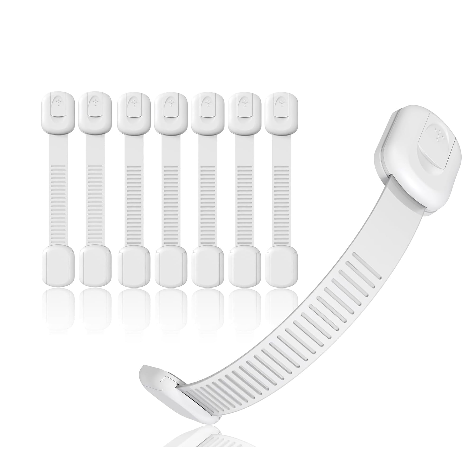 White 10PCS Baby Locks Cabinet Locks for Babies Multi-Use Baby Proofing ...