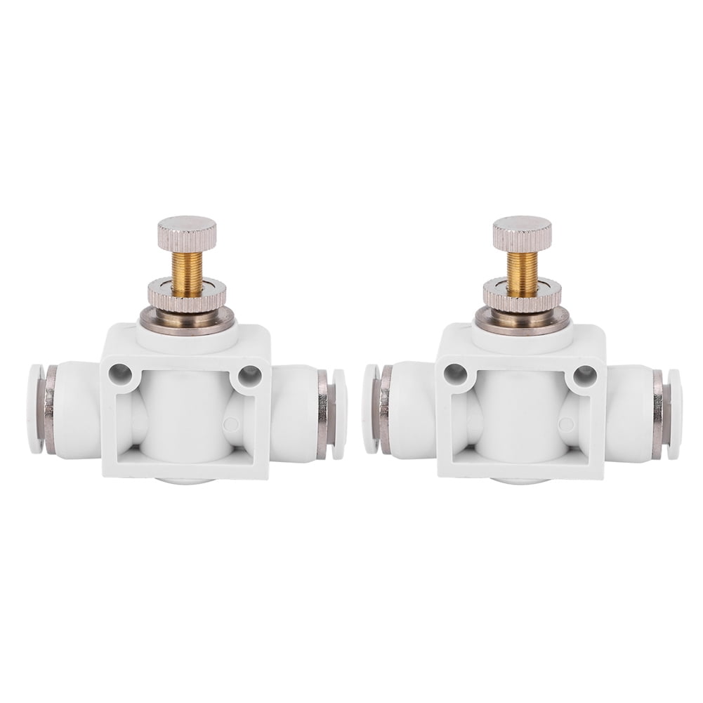 White 10mm Air Speed Control Valve Coupling with Snap-on Connector for ...