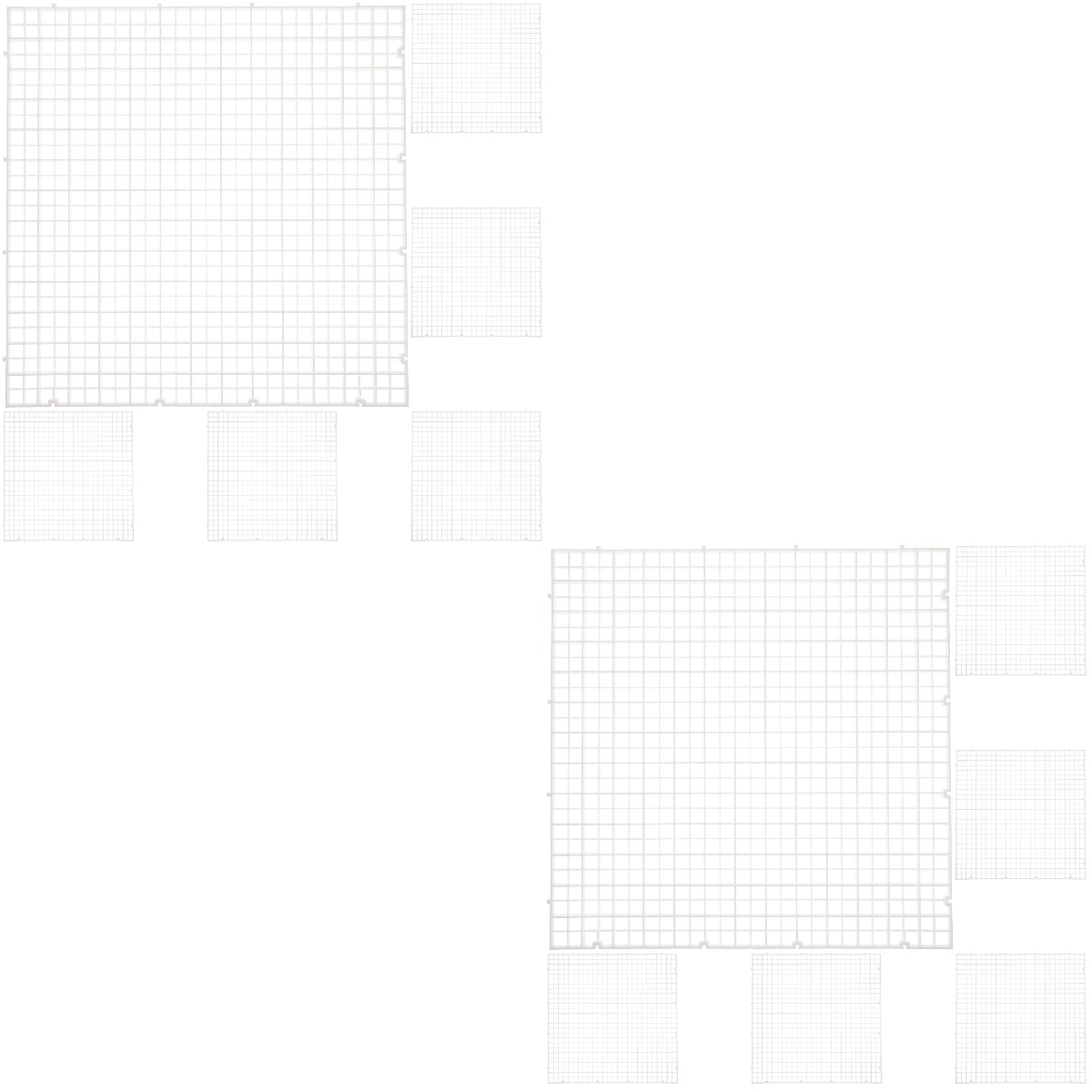 White 12 Pcs Fish Tank Aquarium Grid Divider or Dividing Line - Walmart.com