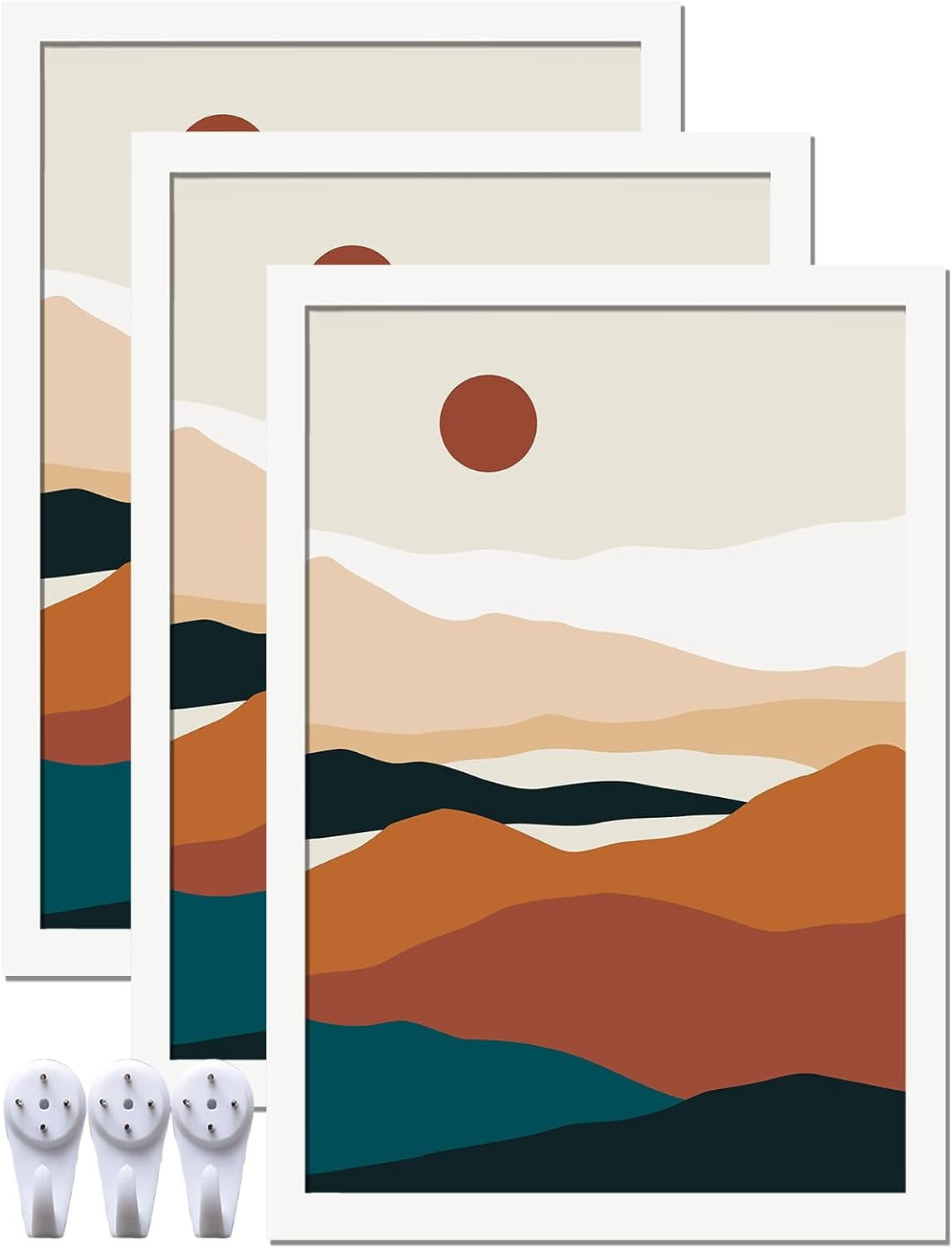 White 13x19 Picture Frame Set of 3, High Transparent Frame for 13 By 19 ...
