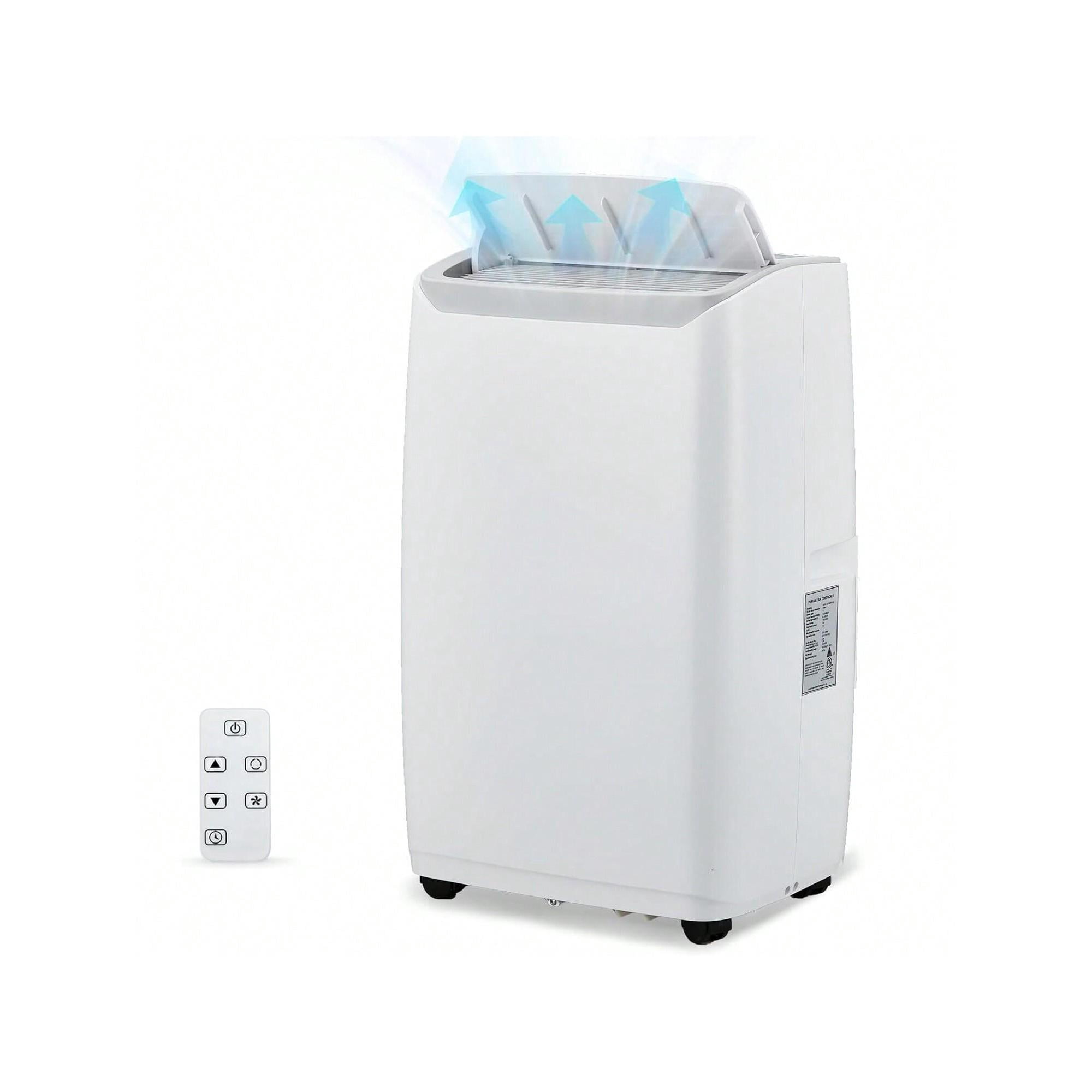 White 14000 BTU Dual Hose Portable Air Conditioner & Heater ...