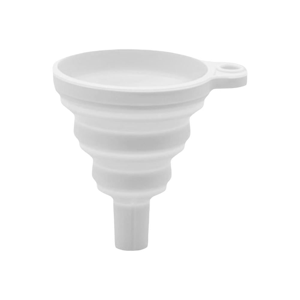 White 14g Silicone Food Grade Liquid Separation Filter Funnel Portable ...