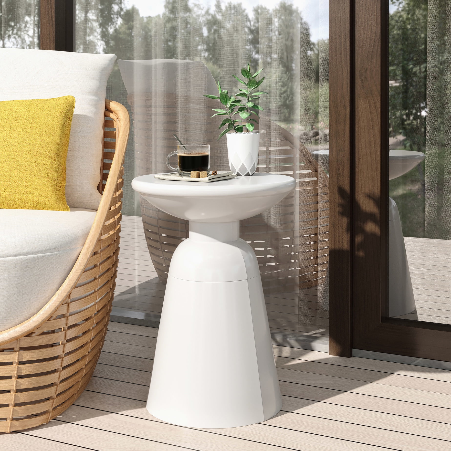 White 15 - inch Wide Outdoor - Stable Structure for Items - Good for ...