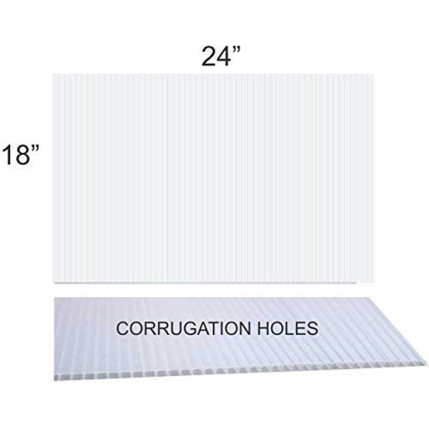 White 18” x 24” Sign Blanks COROPLAST. 4MM coroplast Sheets. Pay for 10 ...