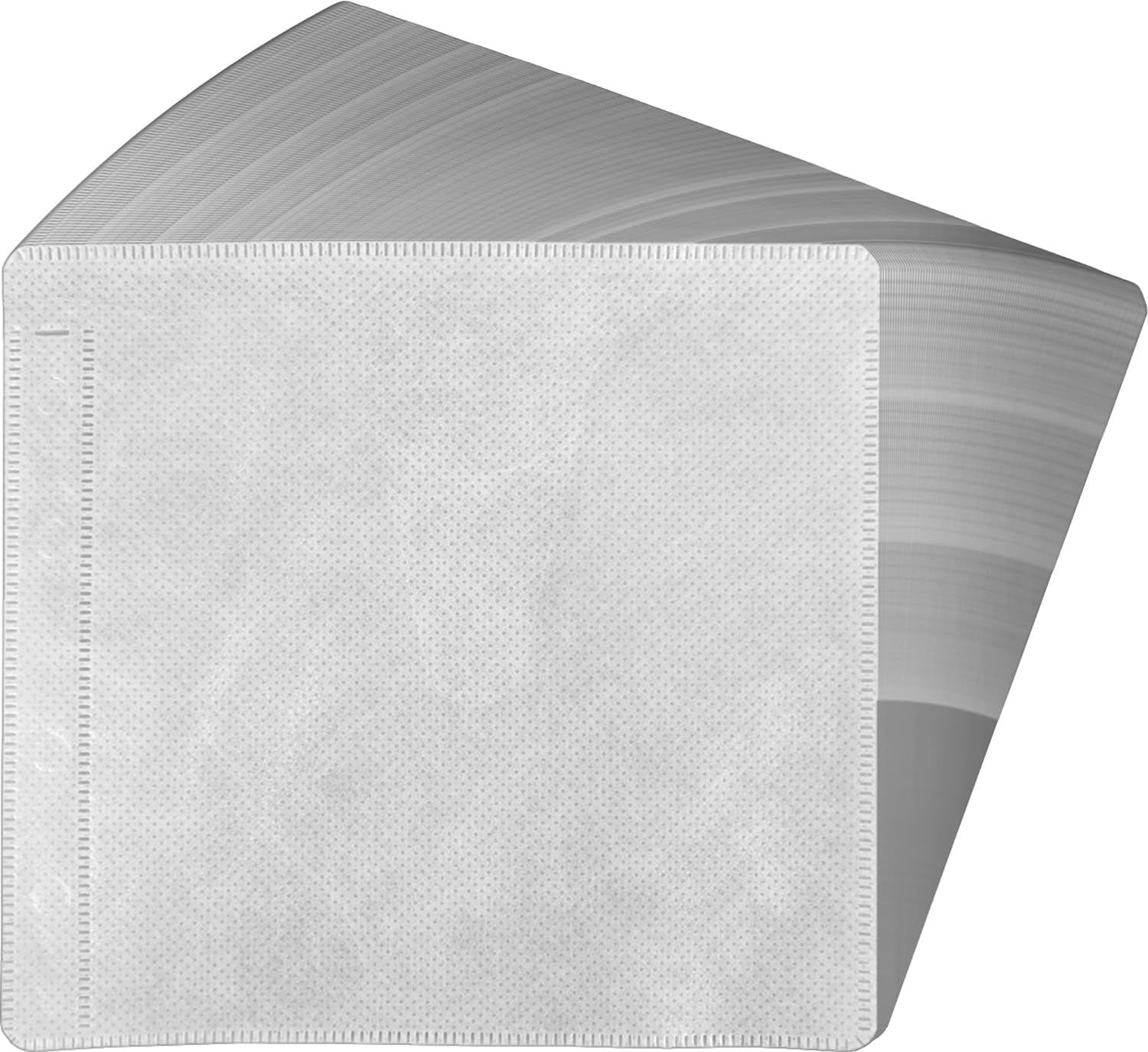 White 2-Disc Fabric-Lined Ring Binder Wallet Sleeves CRY-2SVWH (Holds ...