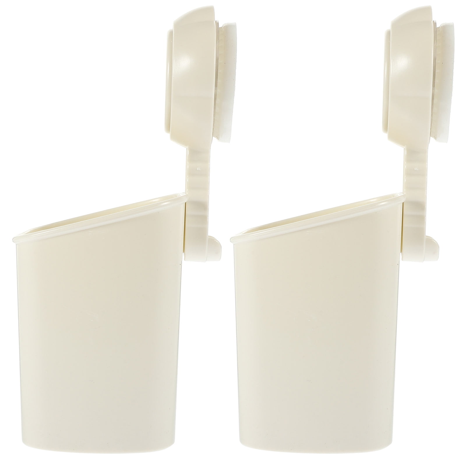 White 2 Pcs Electric Toothbrush Pencil Cup Holder Hanger Office ...