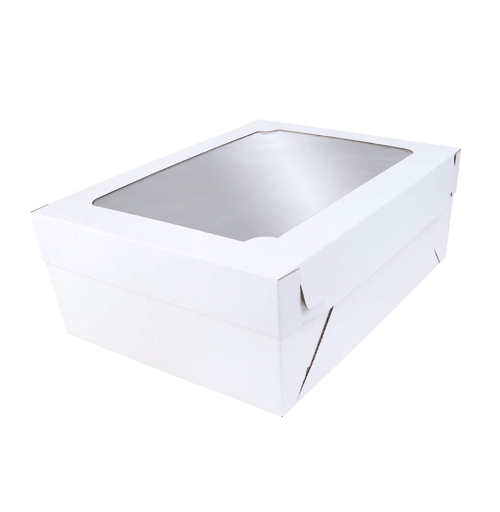 White 2-Piece Window Cake Box 19-1/2 Inch x 26-1/2 Inch x 8-Inch High ...