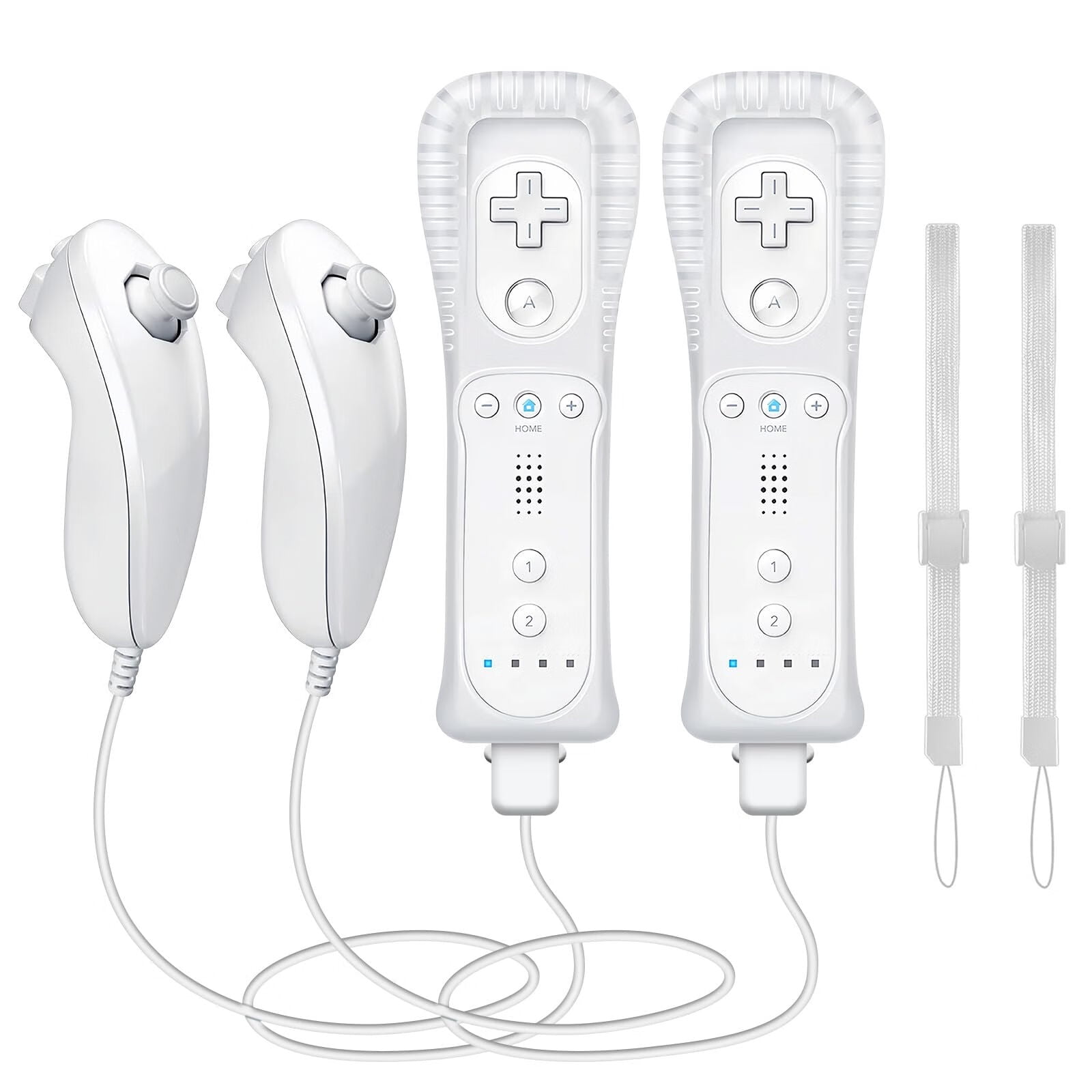 (White *2) Remote Controller with Motion Plus for Wii/WII U, 2 in 1 ...