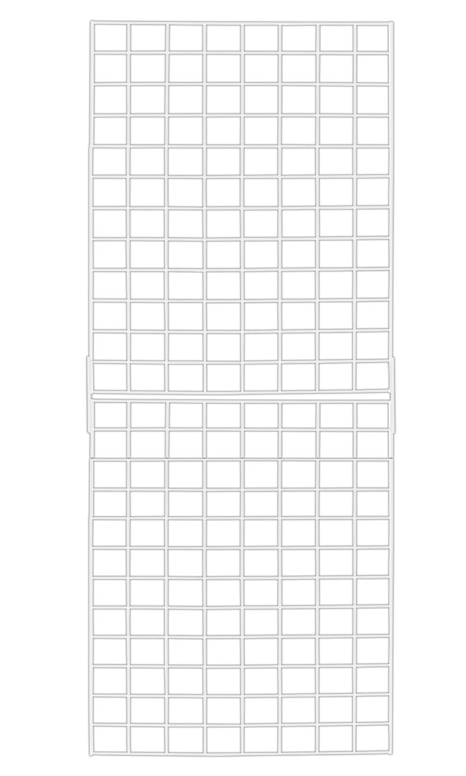 Walmart White 2' X 6' Wire Grid Kit - Foldable Stand Display with (2) 2 ...