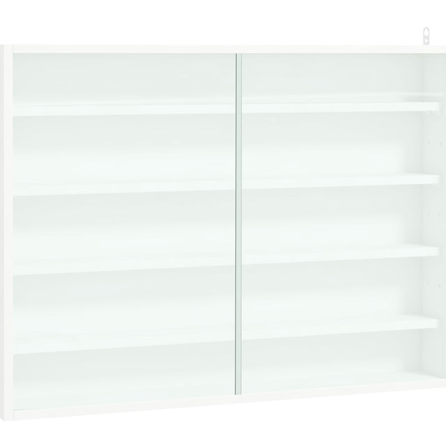 White 2-door Display Cabinet With Adjustable Shelves, - Perfect For ...