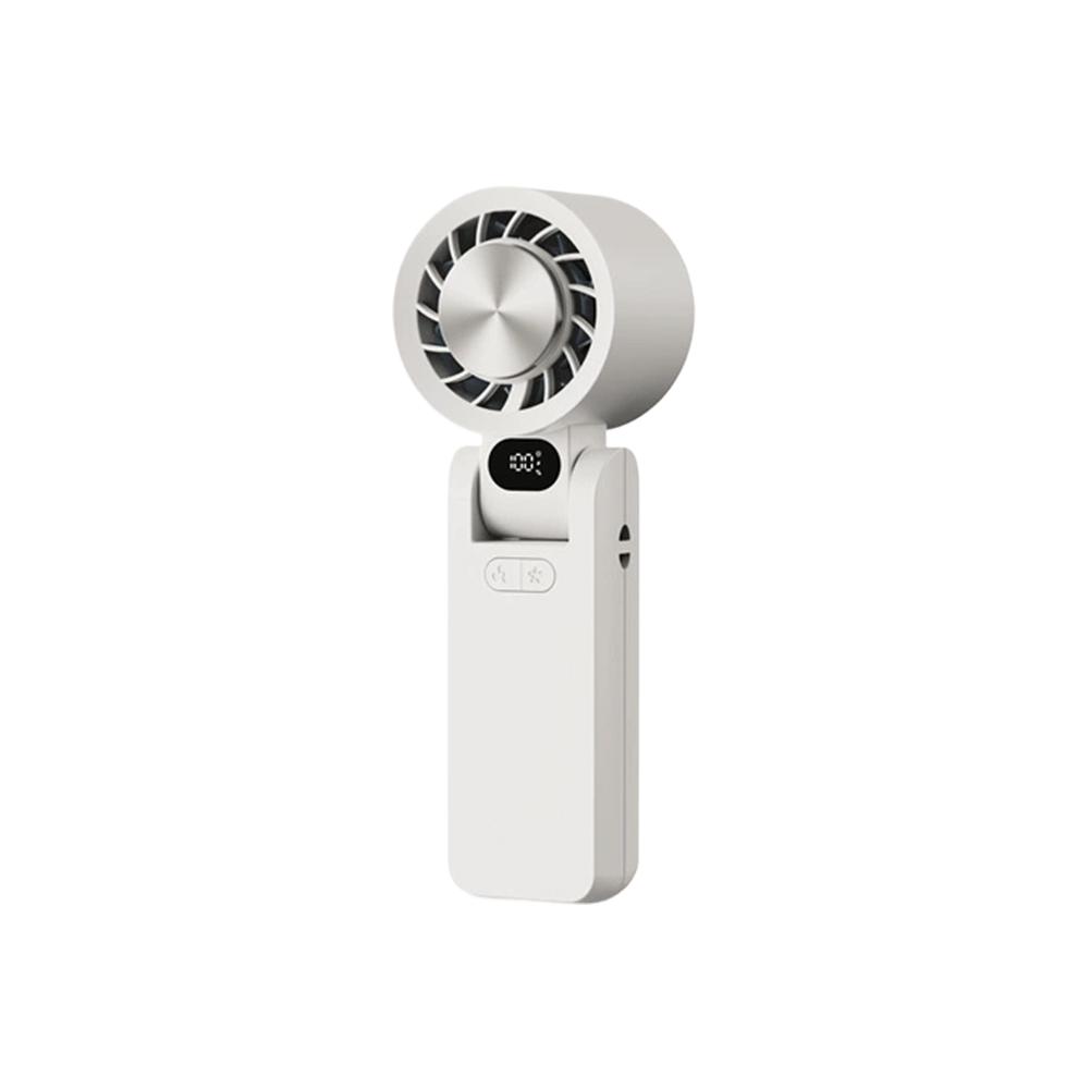 White 2025 New High-Speed Cooling Fan 100 Levels Adjustable Folding ...