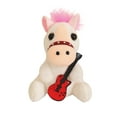 White 2026 Horse Shaped Keychain Plush Toy Bag Charm Cute Little Horse ...