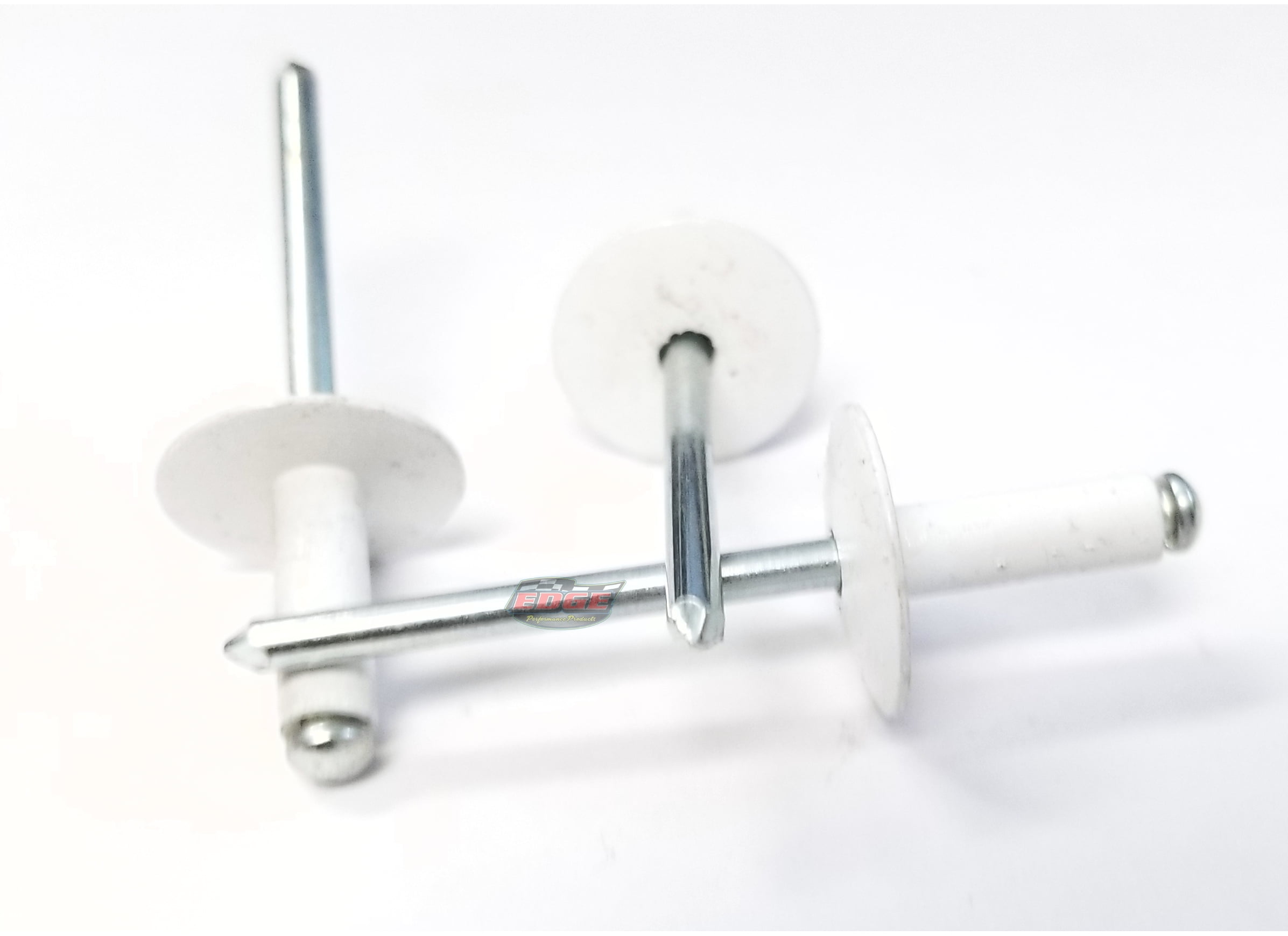 White 3/16" Blind Pop Rivets Aluminum Large Head with Steel Mandrel ...