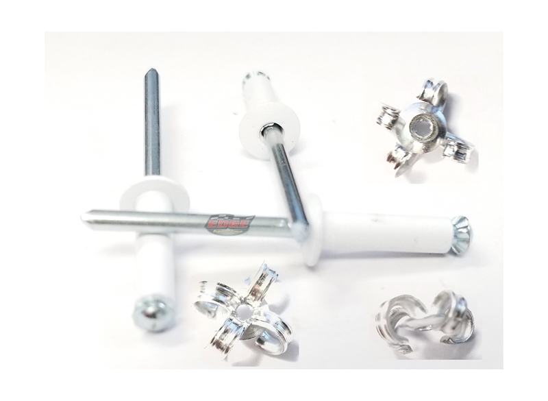 White 3/16" Rivet Small Head Exploding Banana Peel Aluminum Pop Rivets ...