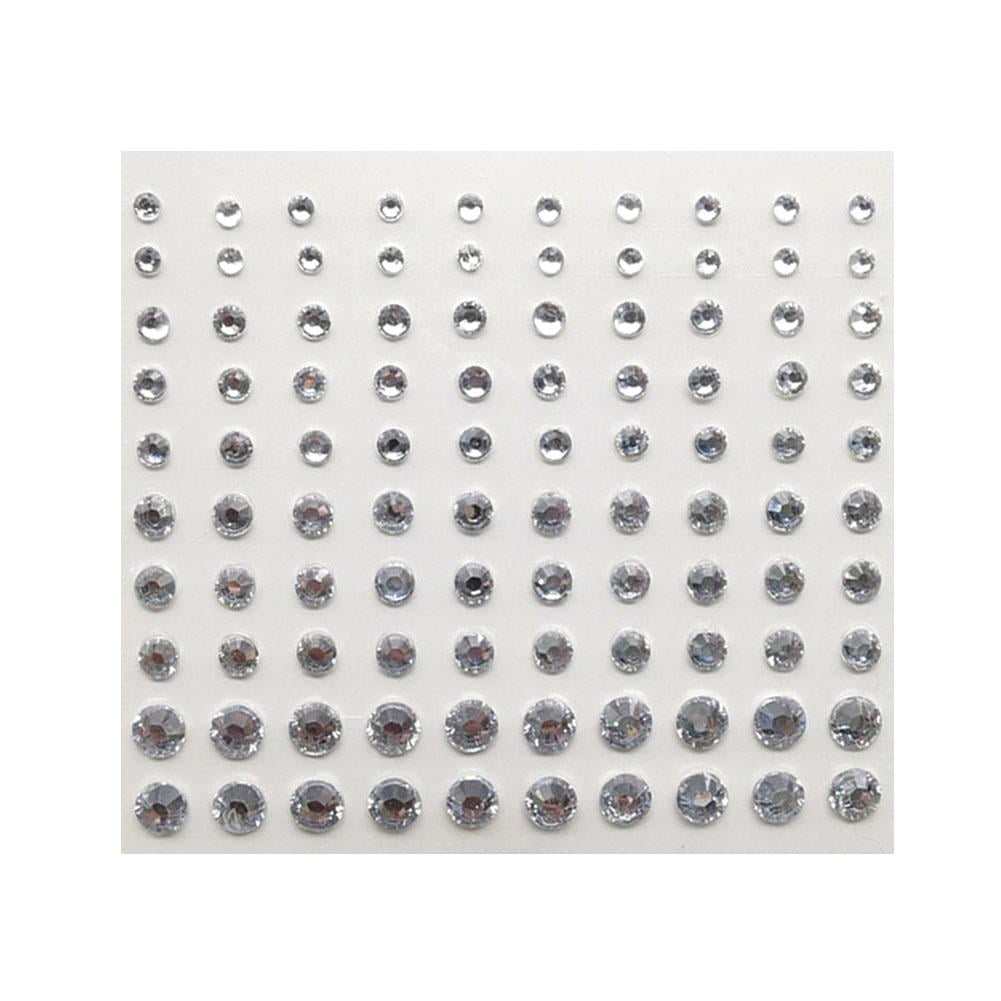 White 3.4.5.6Mm Acrylic Diamond Stickers In Multiple Sizes, Pearl ...