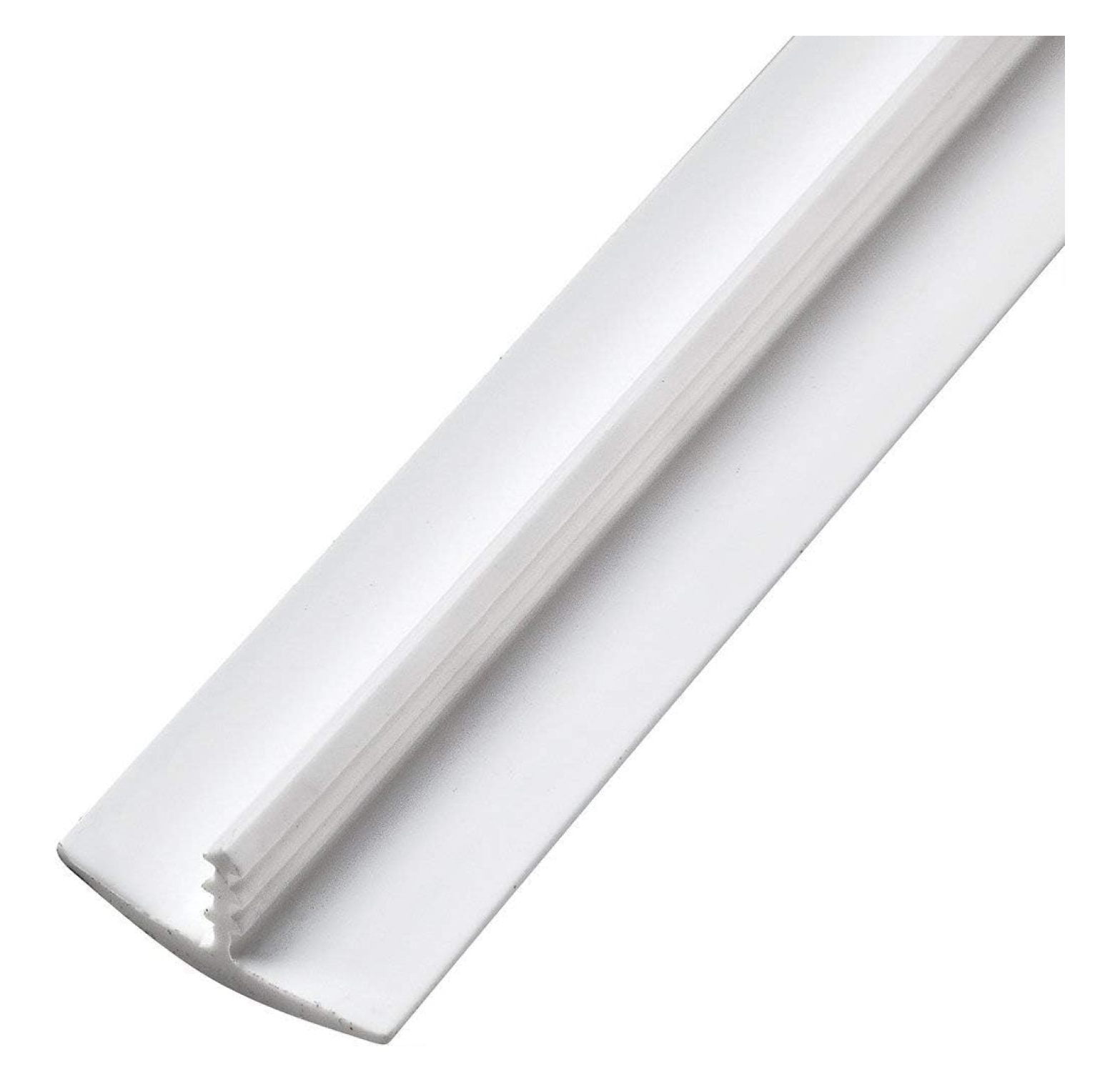 White 3/4 in x 12 Ft Center Barb Tee Moulding T Molding Hobbyist Pack ...