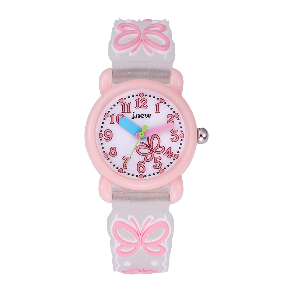 White 3 D Kids Quartz Watch Wristwatch for Boys and Girls Watches ...