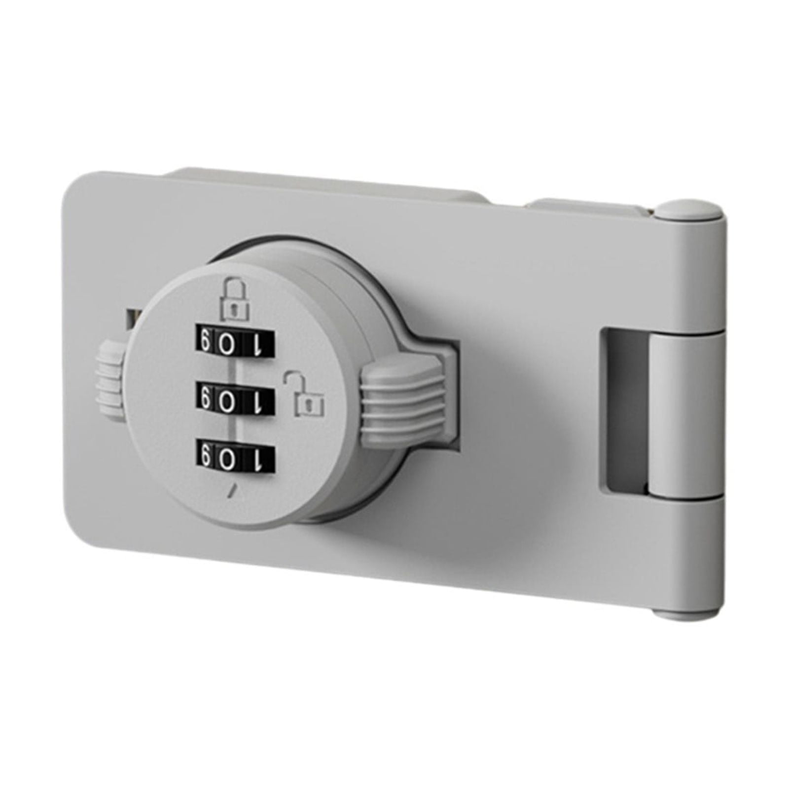 White 3 Digit Keyless Combination Lock for Cabinet Door Zinc Alloy ...