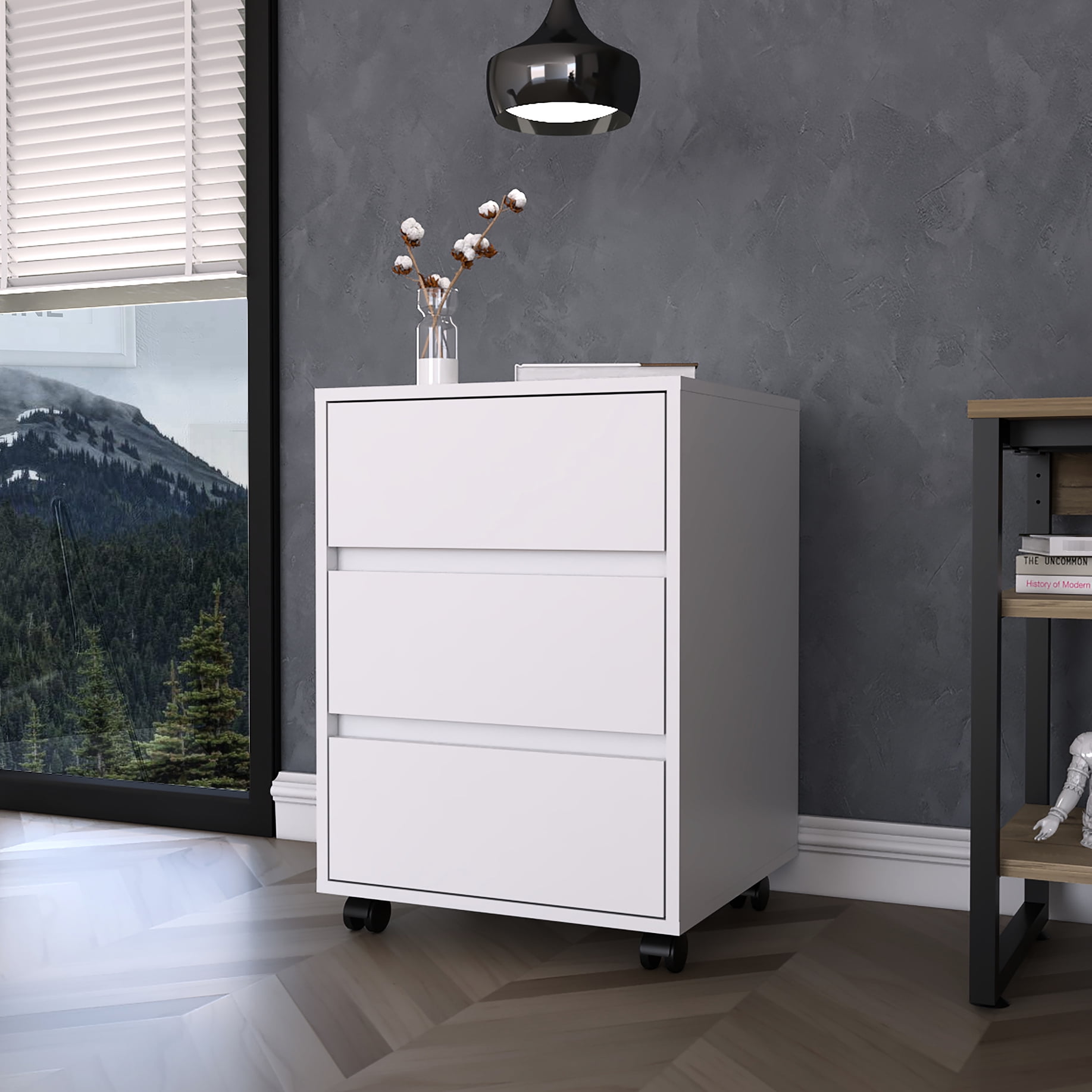 White 3 Filing Cabinet, Construction And Elegant Appearance File ...