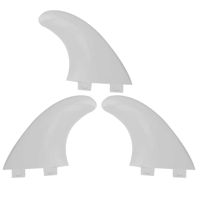 White 3-Pack Integral Skeg Fins for Kayaks, Canoes & Rowboats - Durable ...