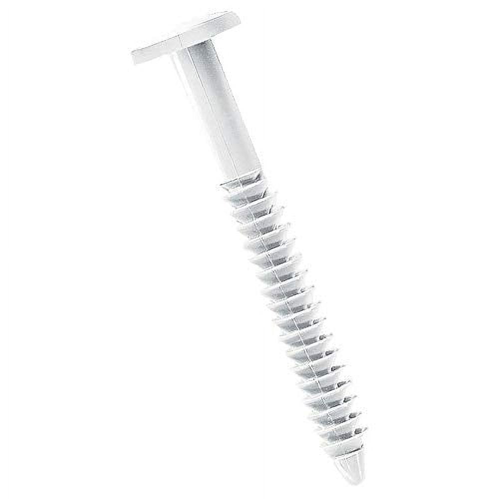 White 3" Shutter Lok Peg Fasteners 60 Pack Spikes Longer and Stronger ...
