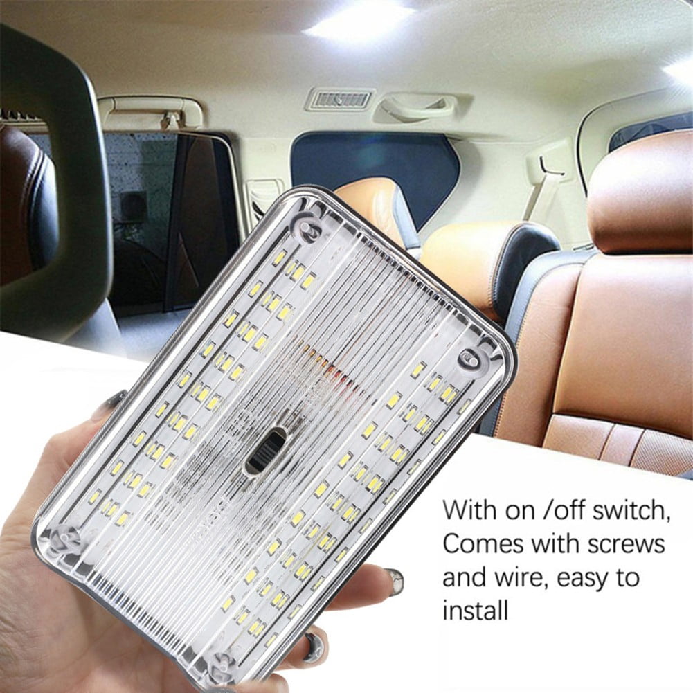 White 36 LED RV Car Interior Dome Roof Ceiling Reading Trunk Light Lamp ...
