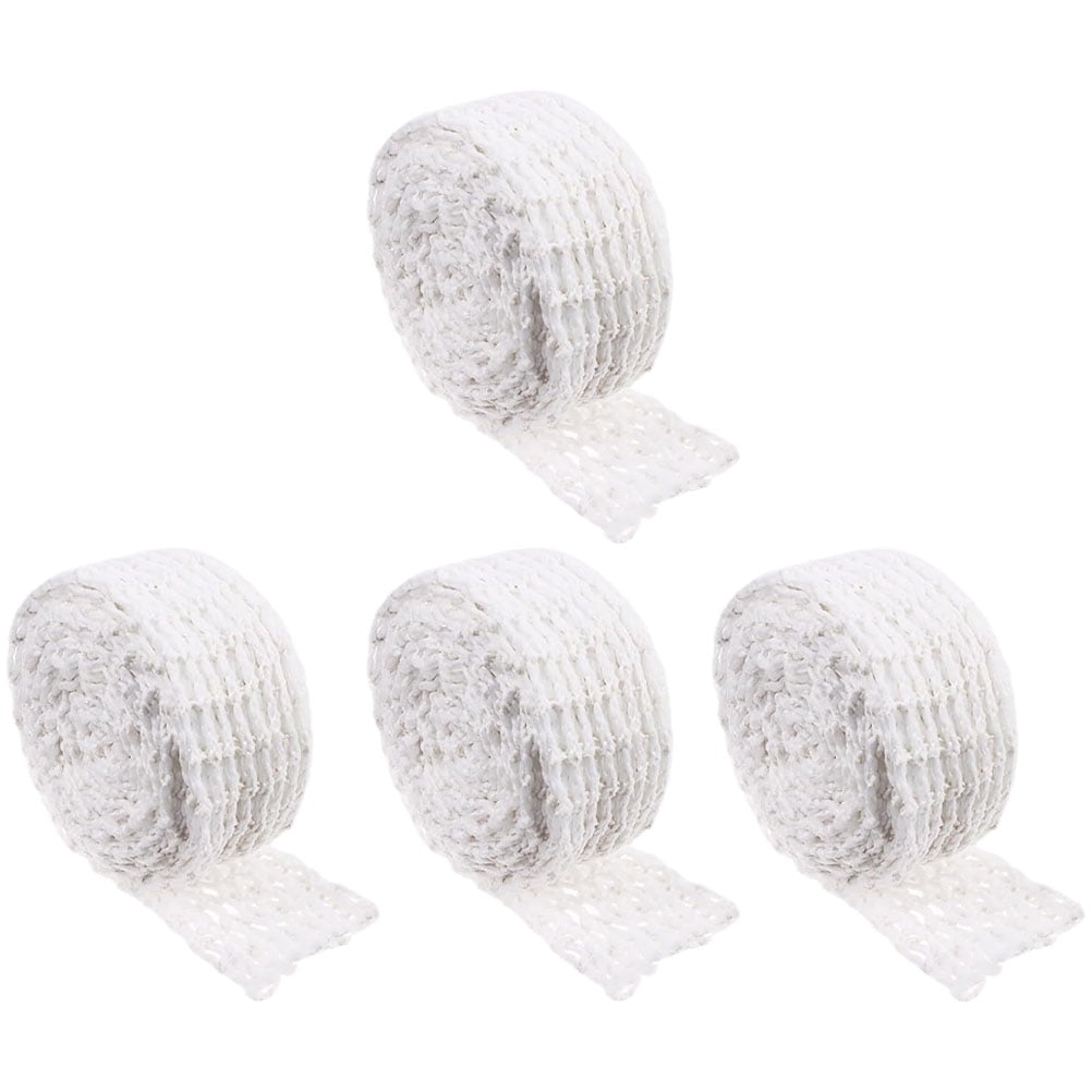 White 4 Pcs Food Grade Polyester Beef Netting Roll Decorative Meat ...