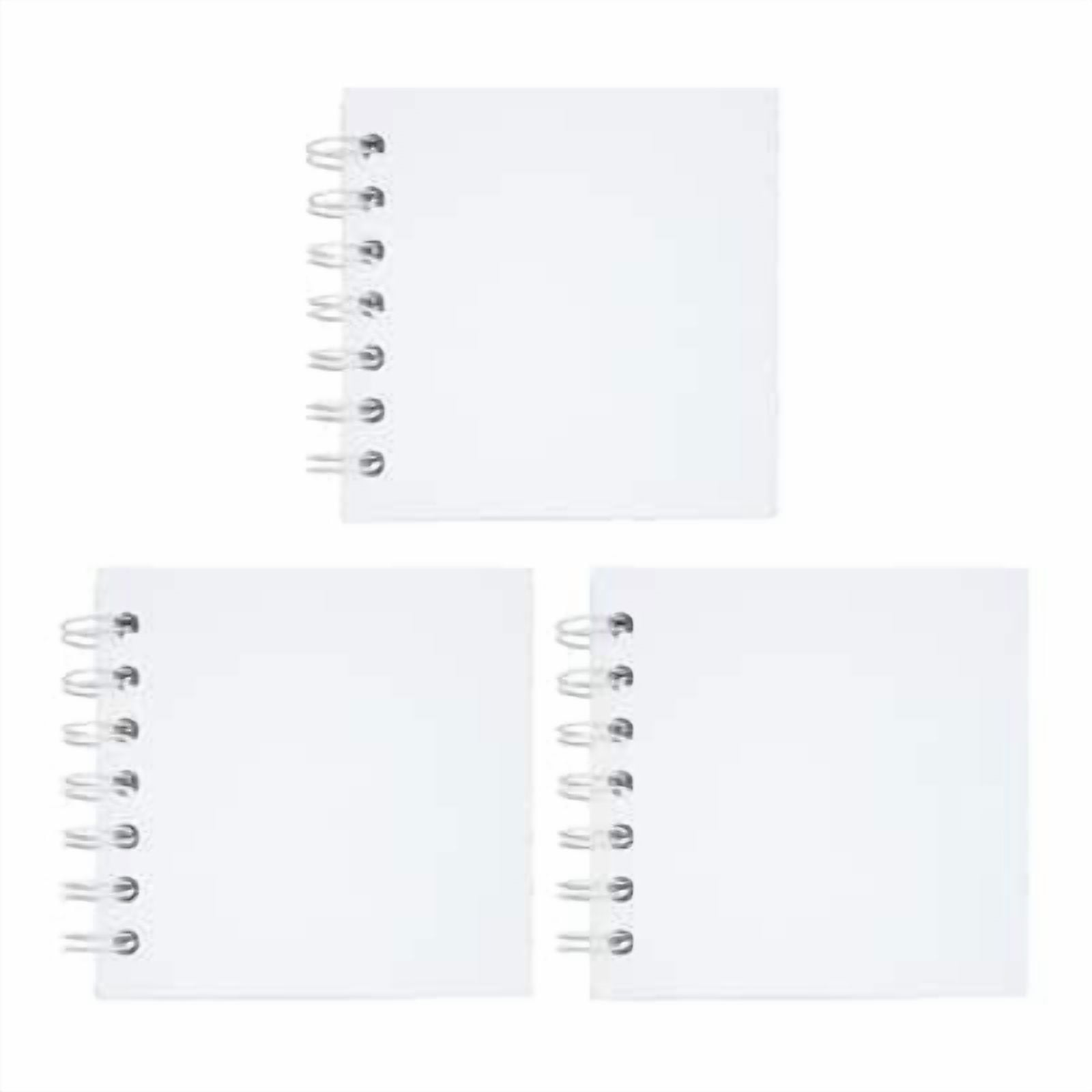 White 4" x 4" Spiral Bound Scrapbook Albums by Recollections – Mini ...