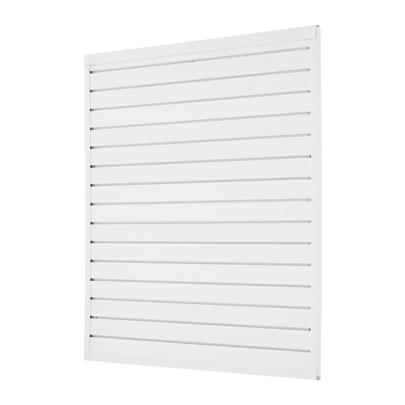 White 4x4 ft Slat Wall Panel - Durable PVC Garage Storage, Modular ...