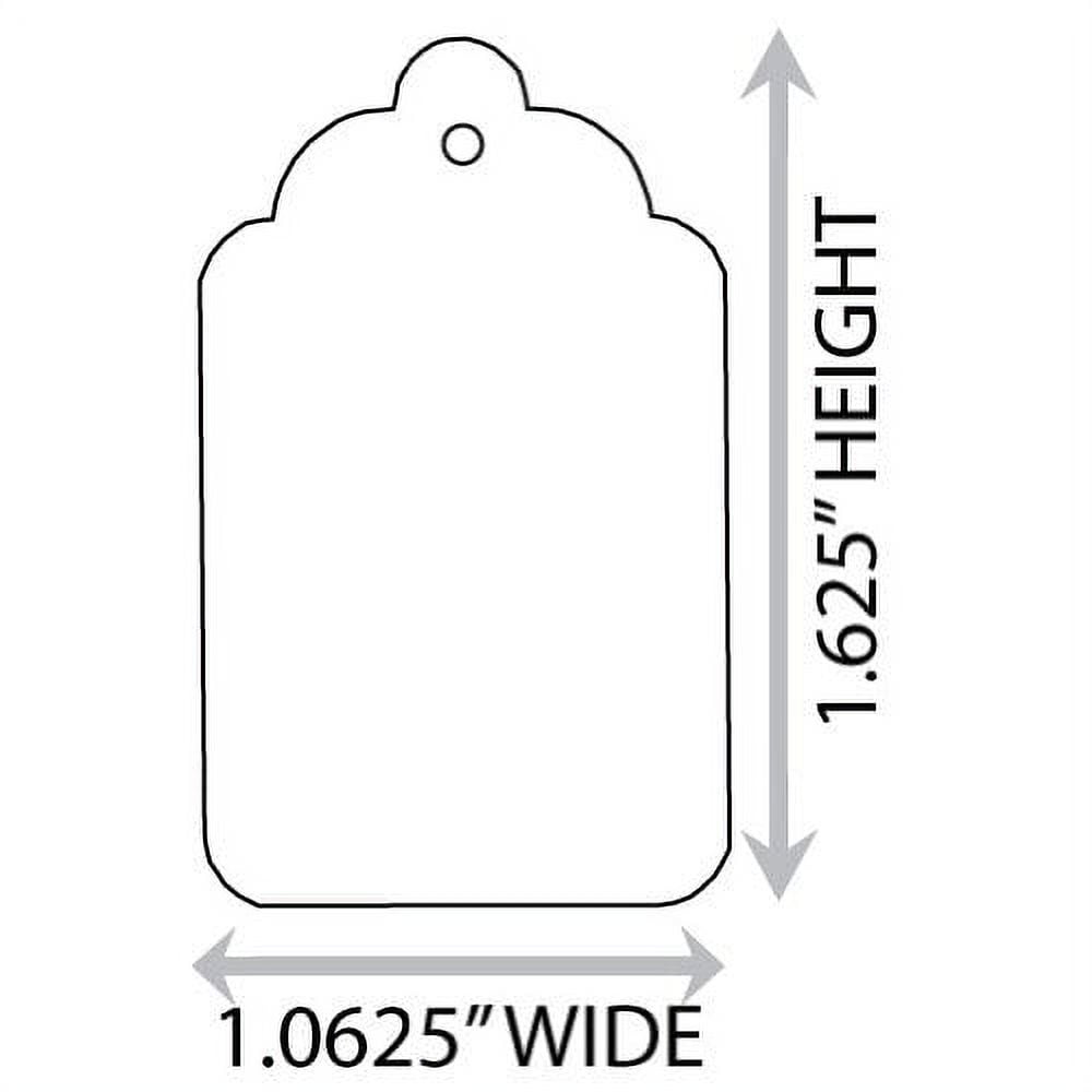 White #5 Merchandise Tag 1.0625"x1.625" Unstrung, Ideal for Pricing ...