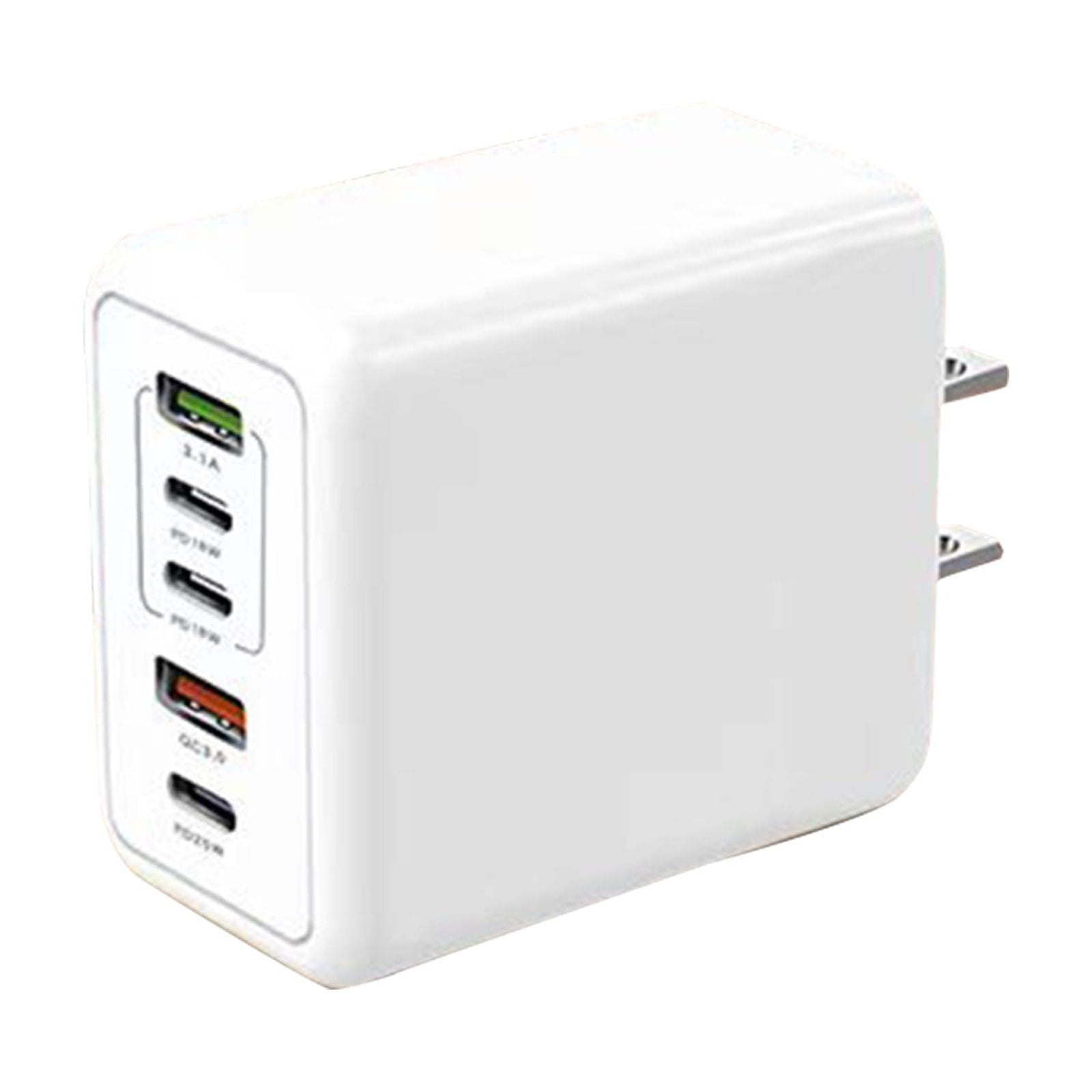 White 5V2.4A Power Adapter 3 Type-C And 2 Usb Charging Plug Suitable ...