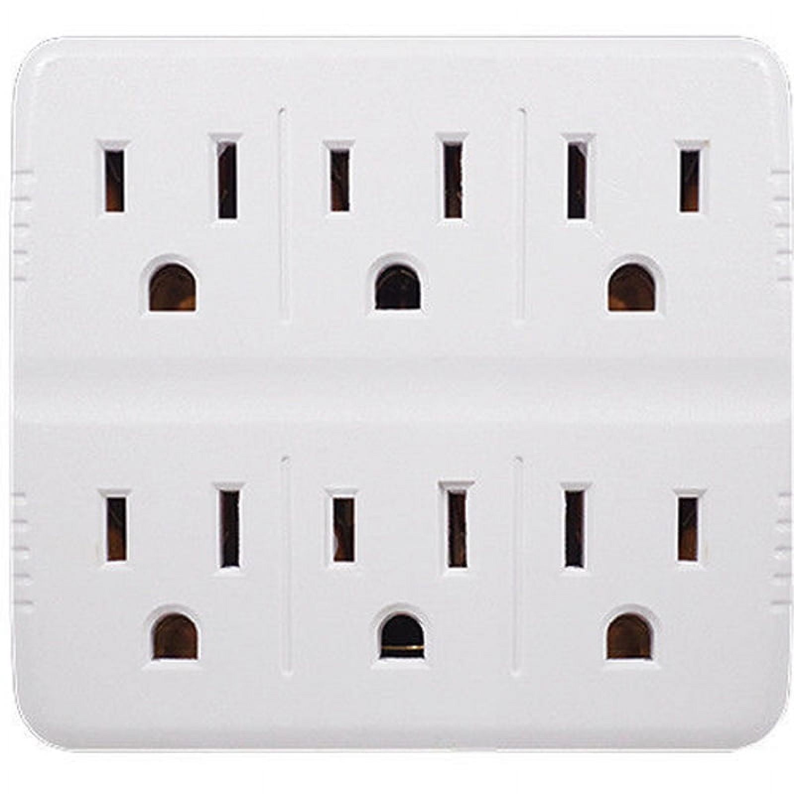 The Wires Zone 400812, 15A 125V 1875W White Ungrounded Electrical ...