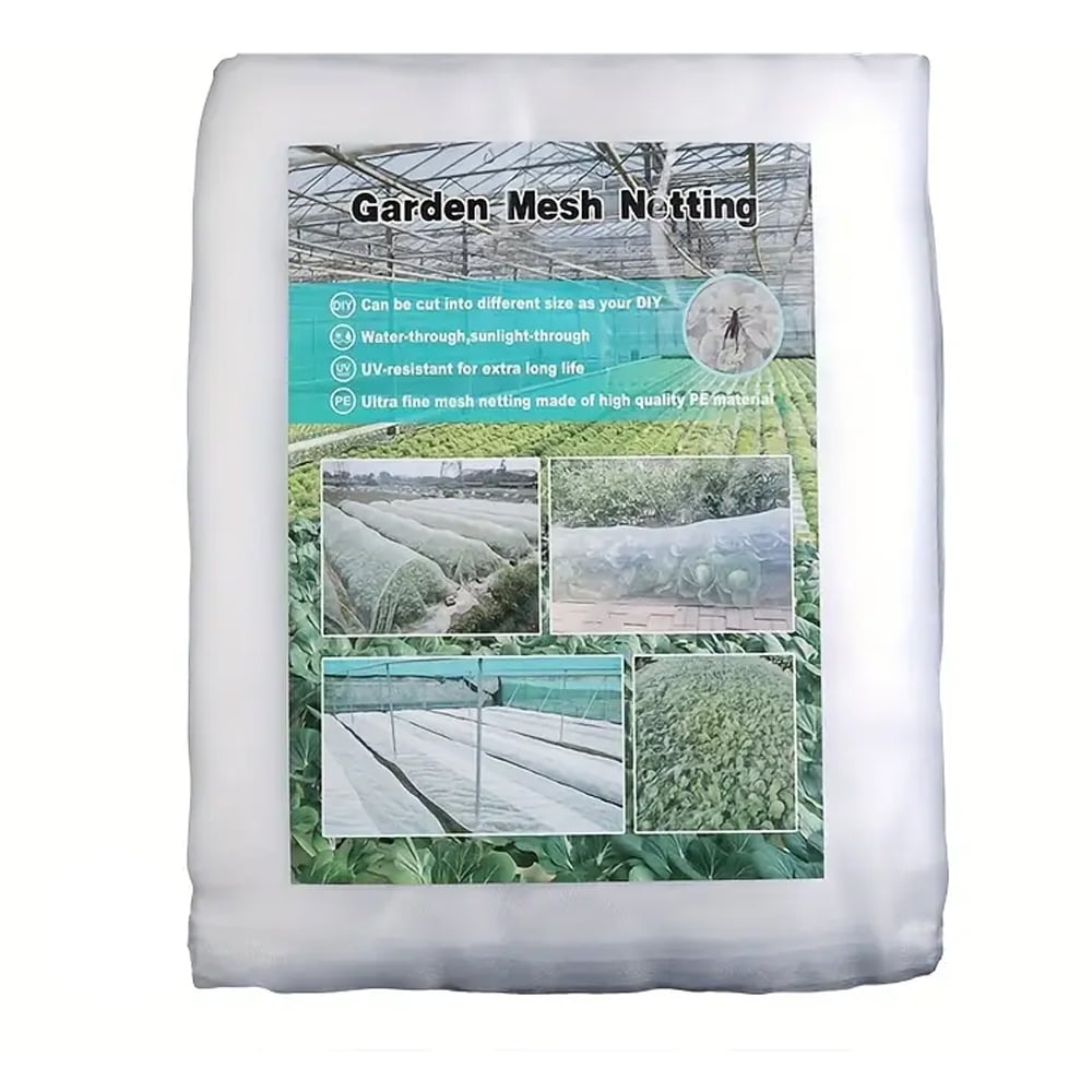 White 60 Meshs Garden Insect Protection Net for Plant Vegetables Fruit ...