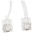 White 6P2C RJ11 Plug Telephone Modem Line, 14M for Landline Telephone ...