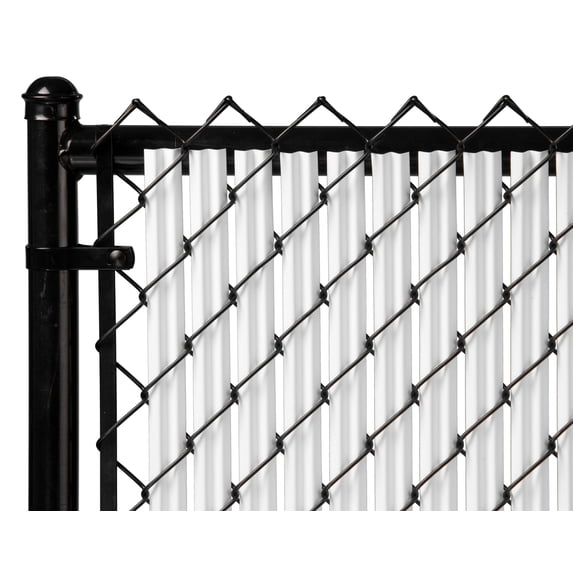 White 6ft Ridged Slat for Chain Link Fence - Walmart.com