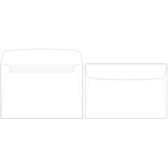 White 6x9 Inches Booklet Envelopes, Thick 28/70 Lb - Bulk Value Pack of ...