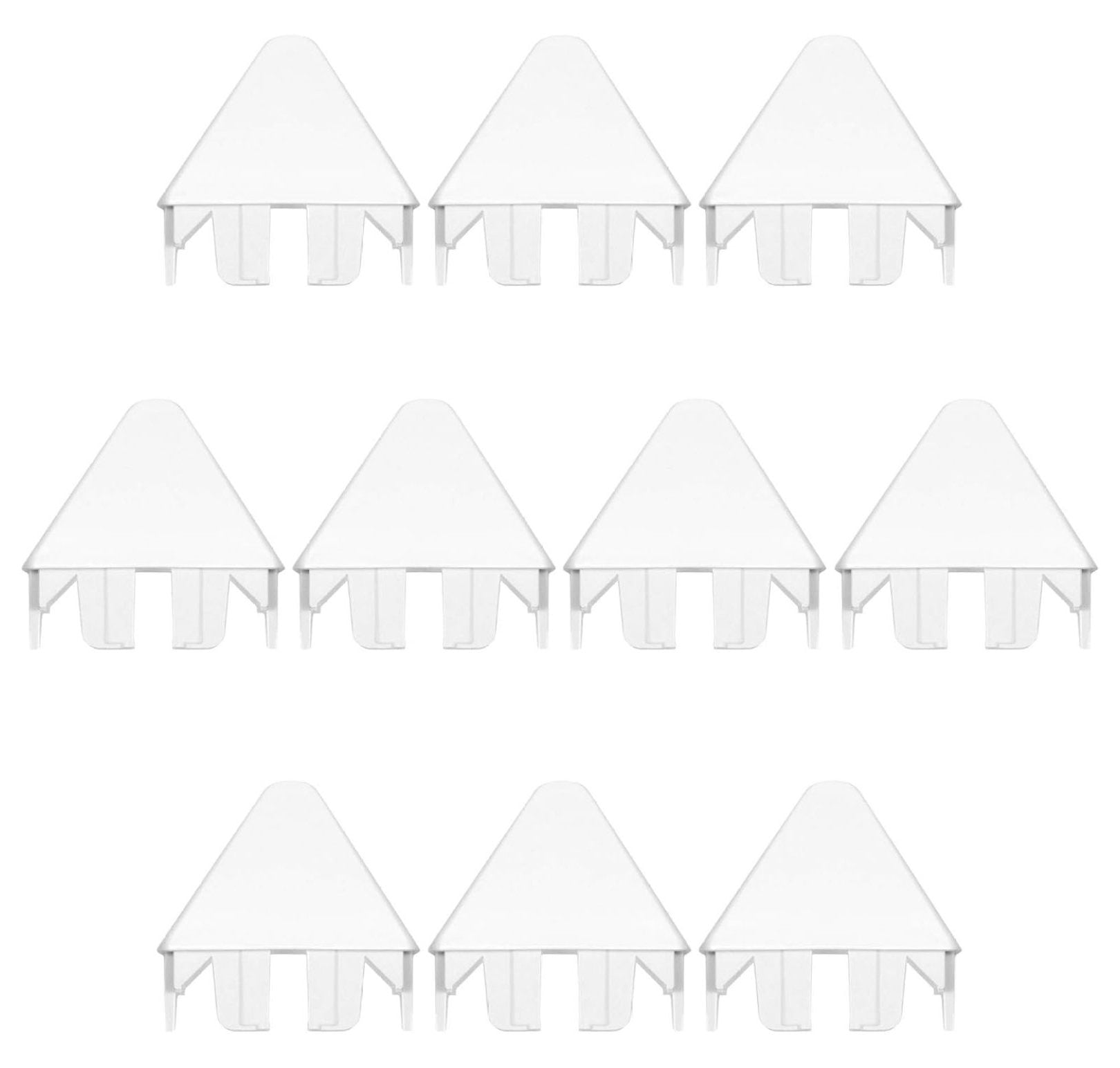 White 7/8" x 3" Pointed Vinyl Picket | Pack of 10 - Walmart.com