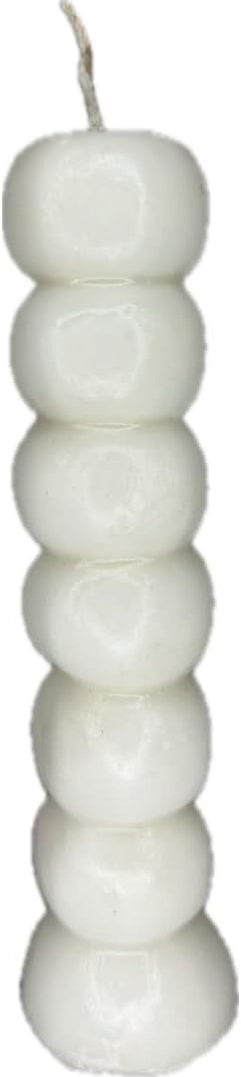 White -7 Knobs Figure Image Candle -(1pc) -Vela Figura Imagen 7 Nudos ...